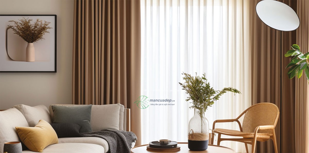 Rèm vải 2 lớp Jotex JT28 cao cấp - Màn Cửa Đẹp