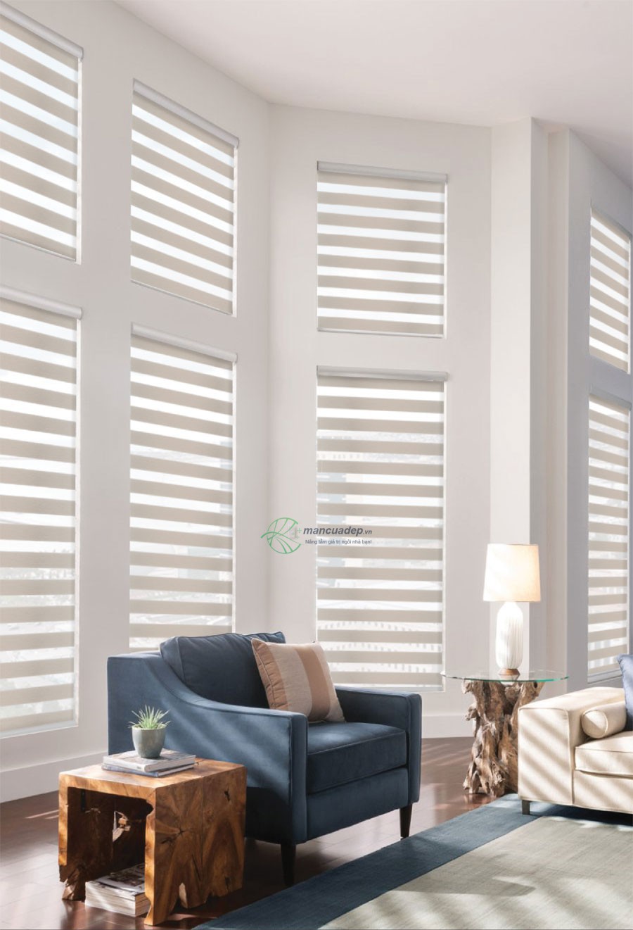 Rèm Cầu Vồng Modero Aqua - Màn Cửa Đẹp
